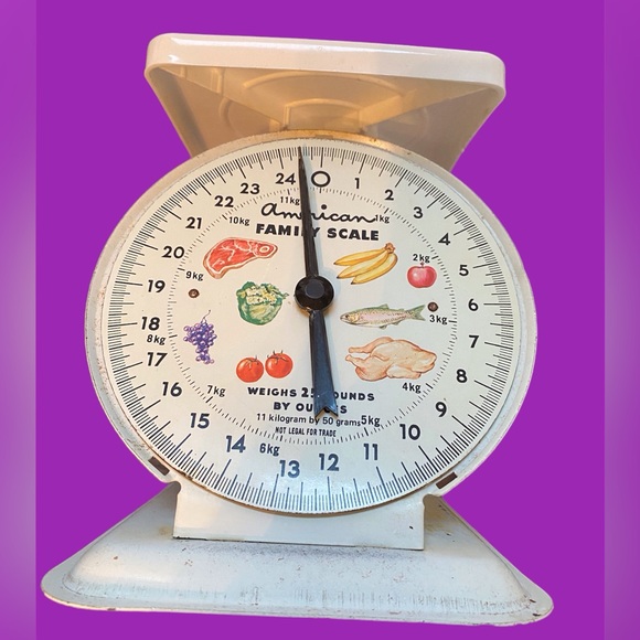 American family | Kitchen | Vintage American Family White Metal Scale ...